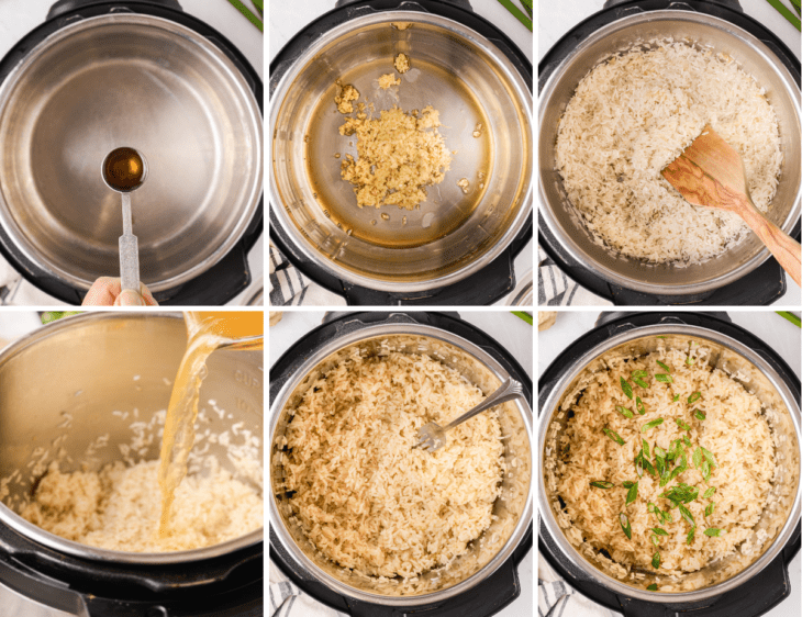 Instant Pot Garlic Ginger Rice - The Chunky Chef