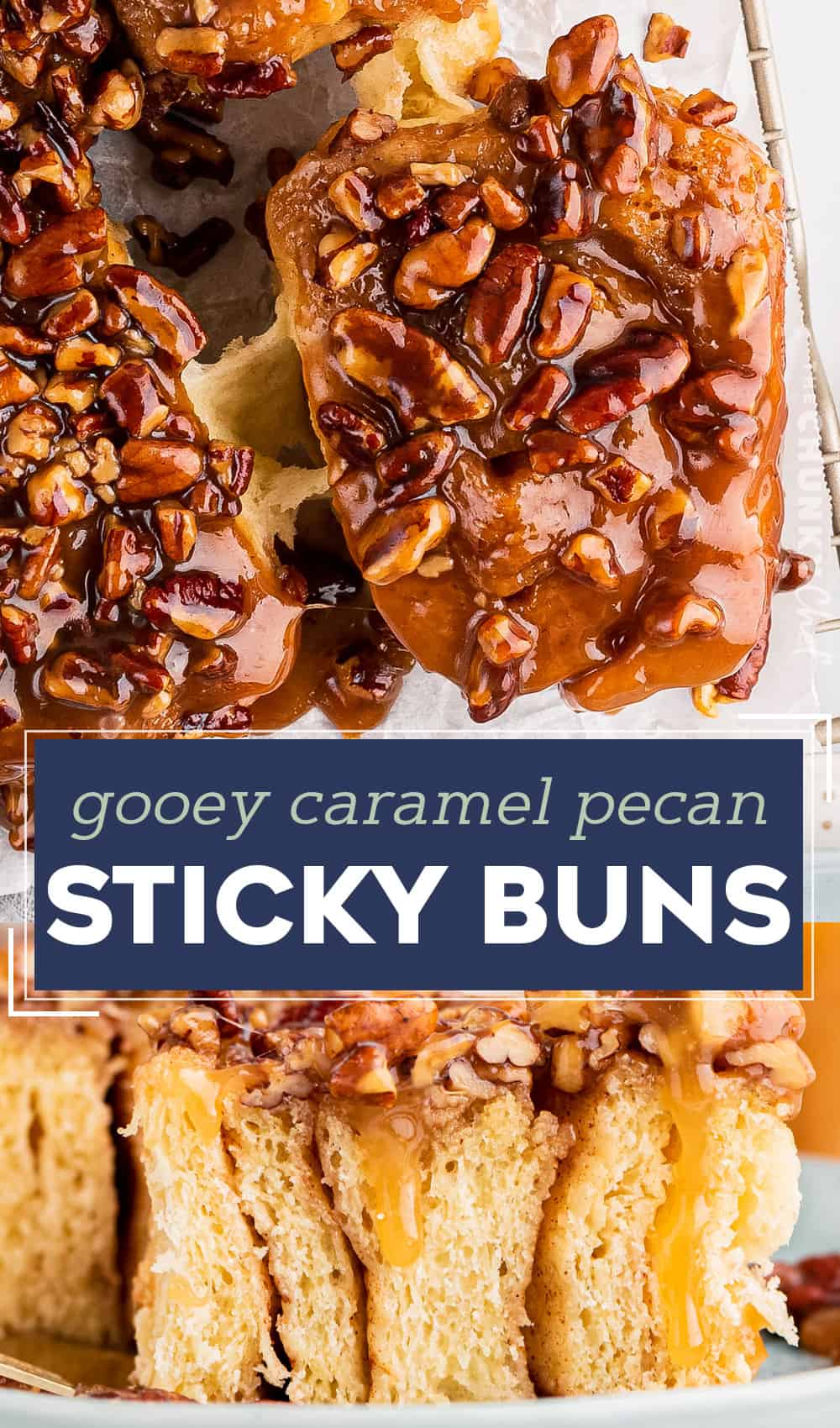 Caramel Pecan Sticky Buns (overnight option!) - The Chunky Chef