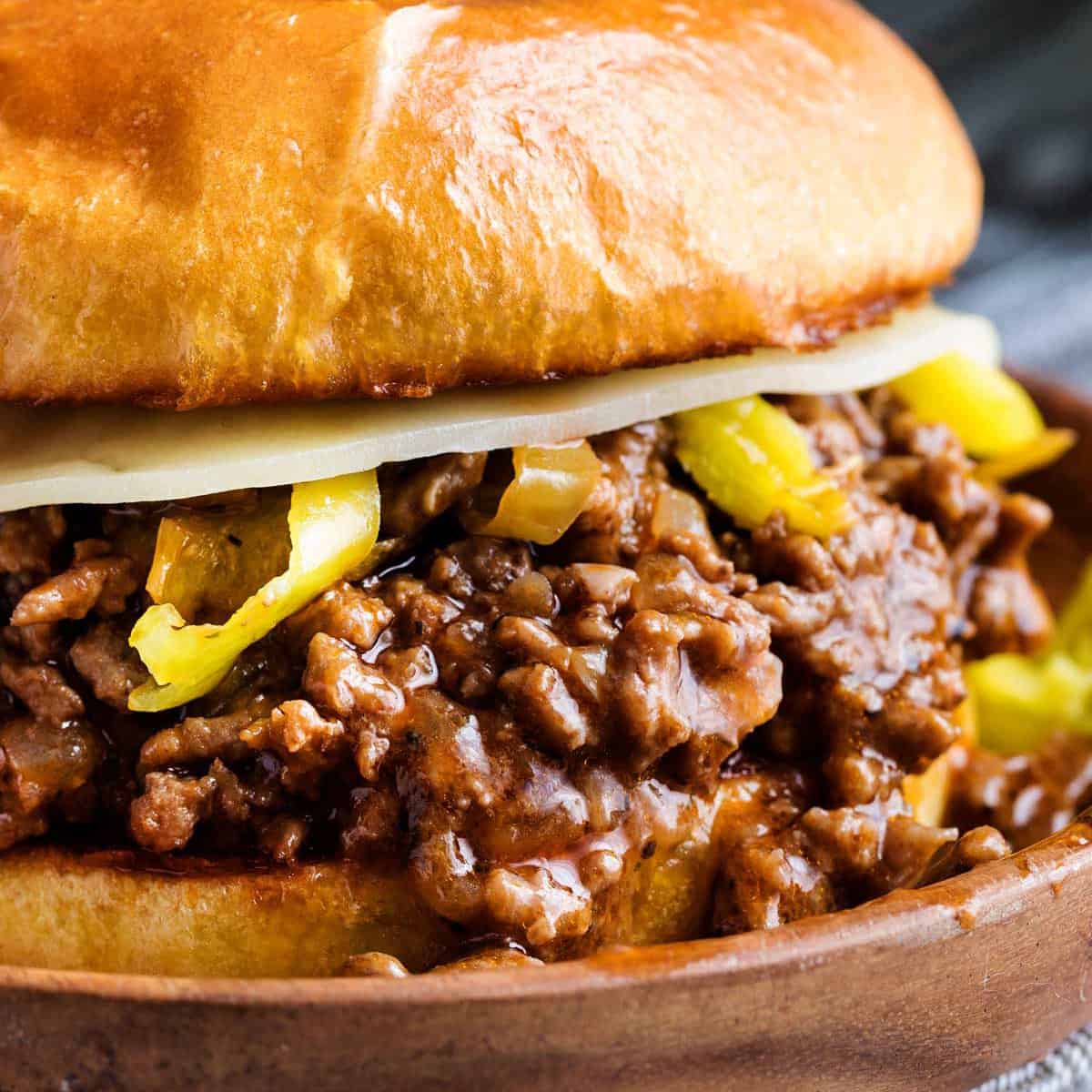 Cheesy Sloppy Joe Casserole - The Chunky Chef