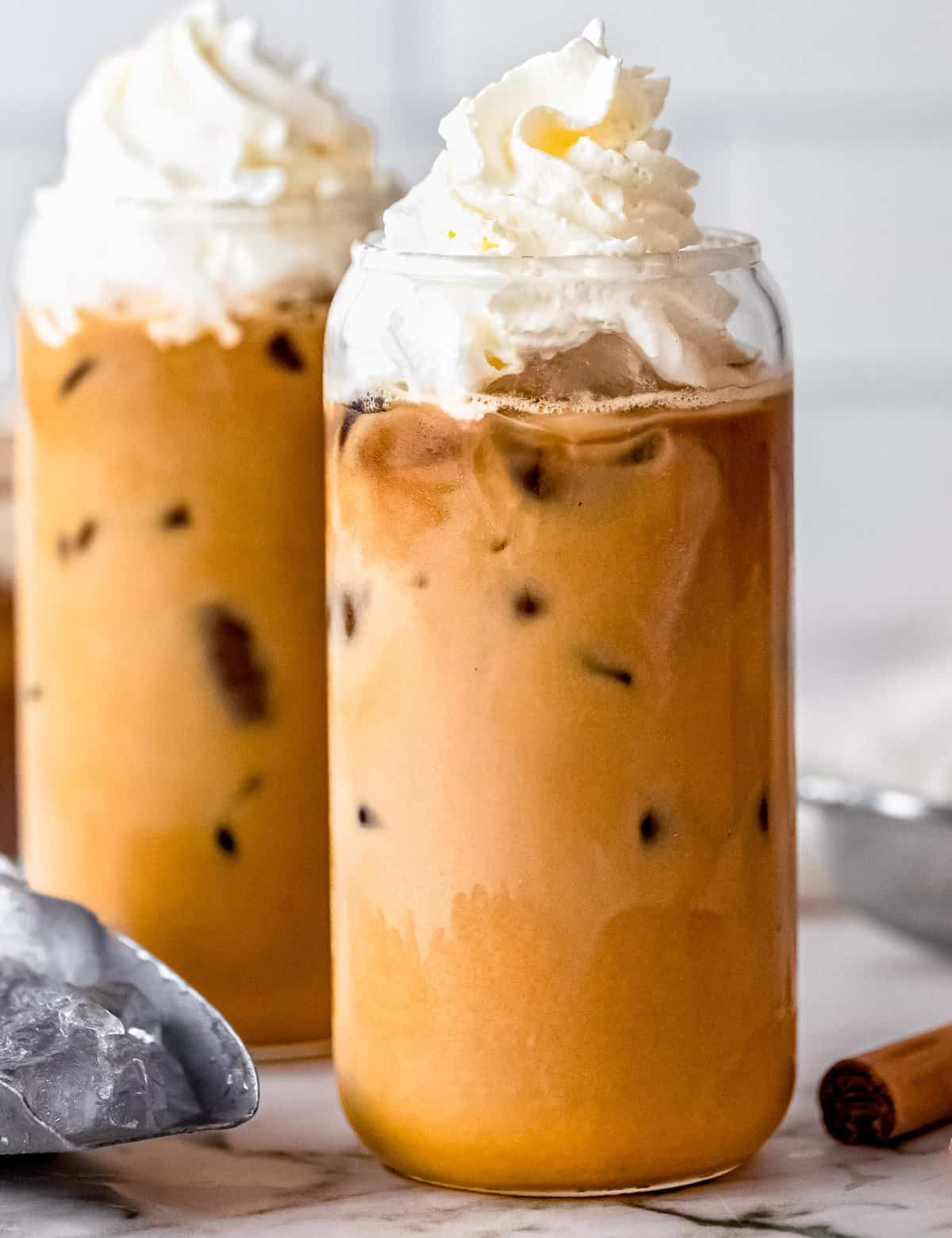 Iced Latte With Whipped Cream