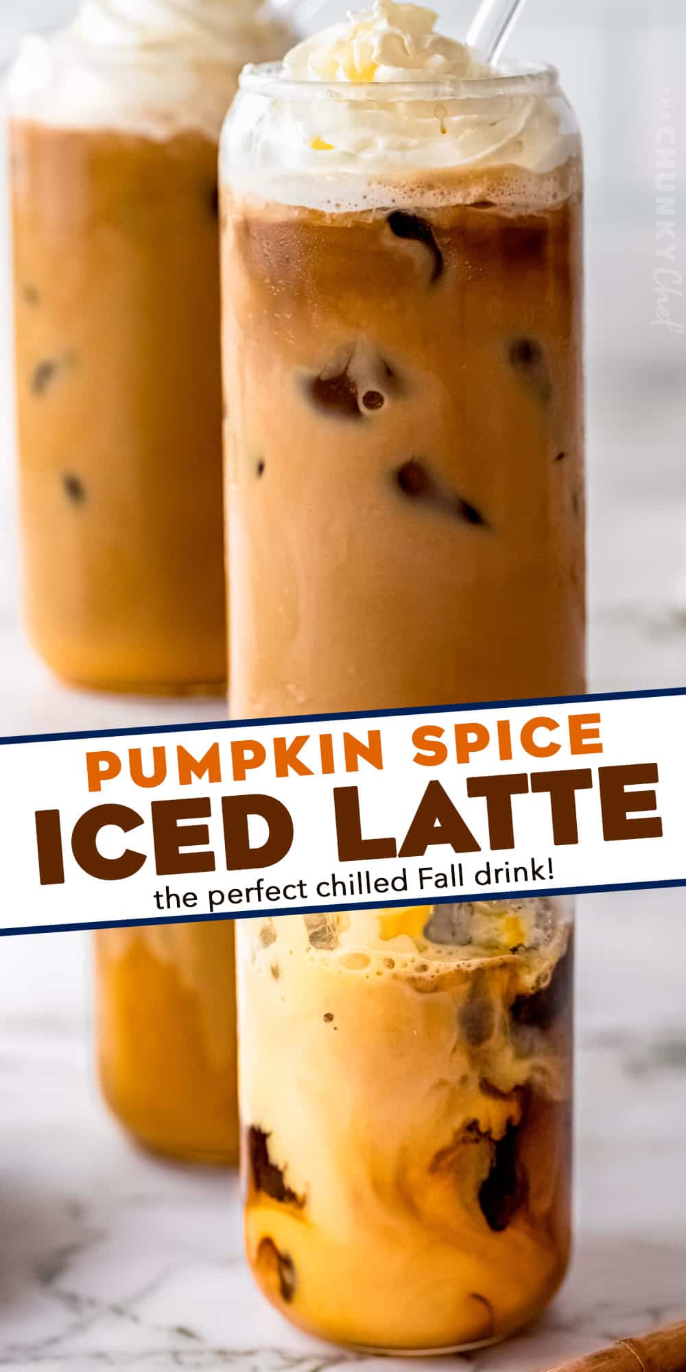 Iced Pumpkin Spice Latte - The Chunky Chef