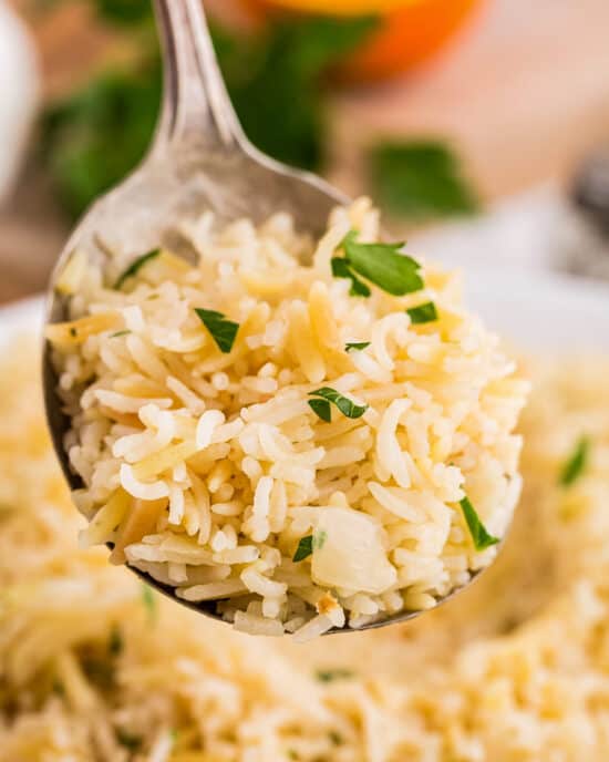 Classic Rice Pilaf - The Chunky Chef