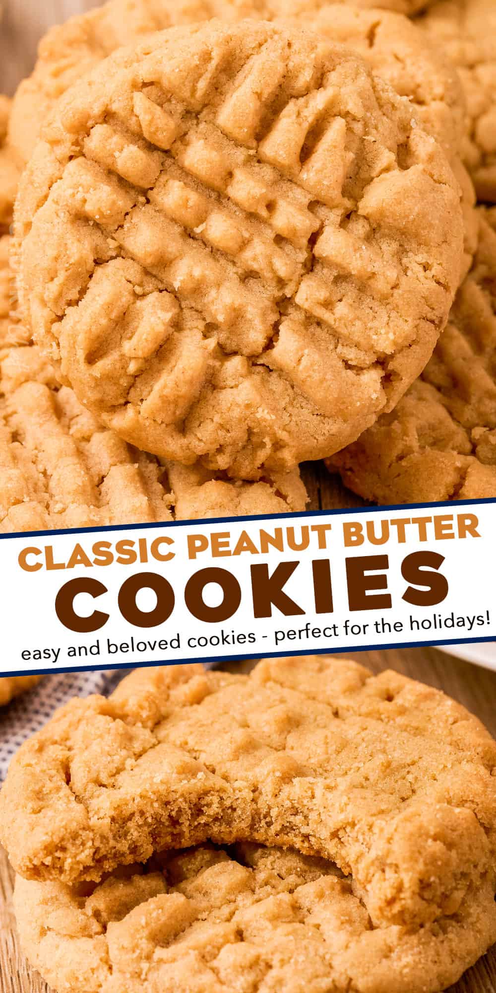 Peanut Butter Cookies (classic recipe) - The Chunky Chef