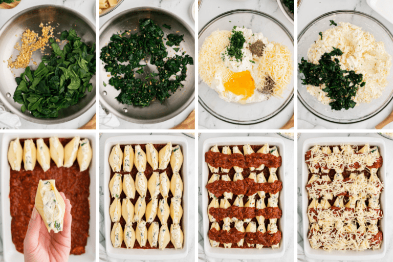 Lasagna Stuffed Shells - The Chunky Chef