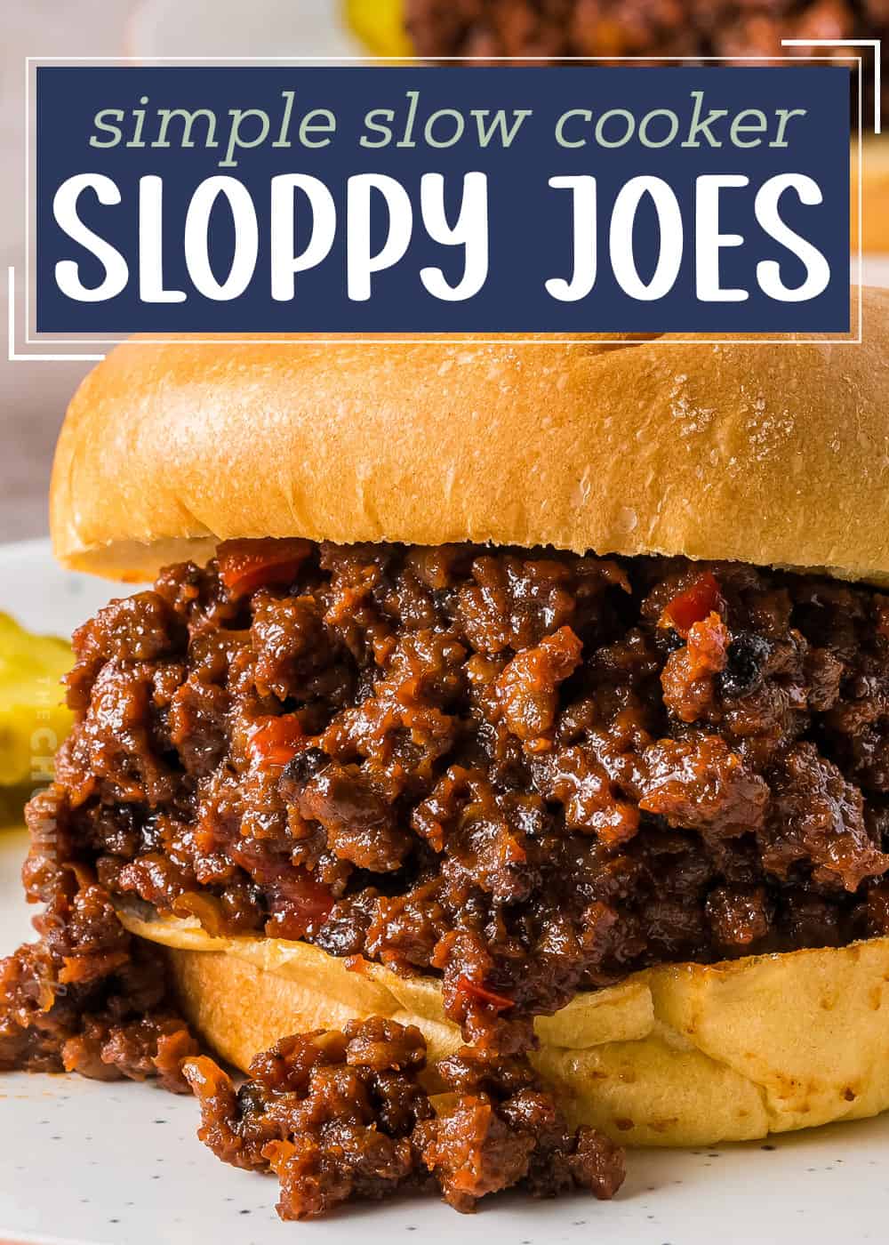 Crockpot Sloppy Joes - The Chunky Chef