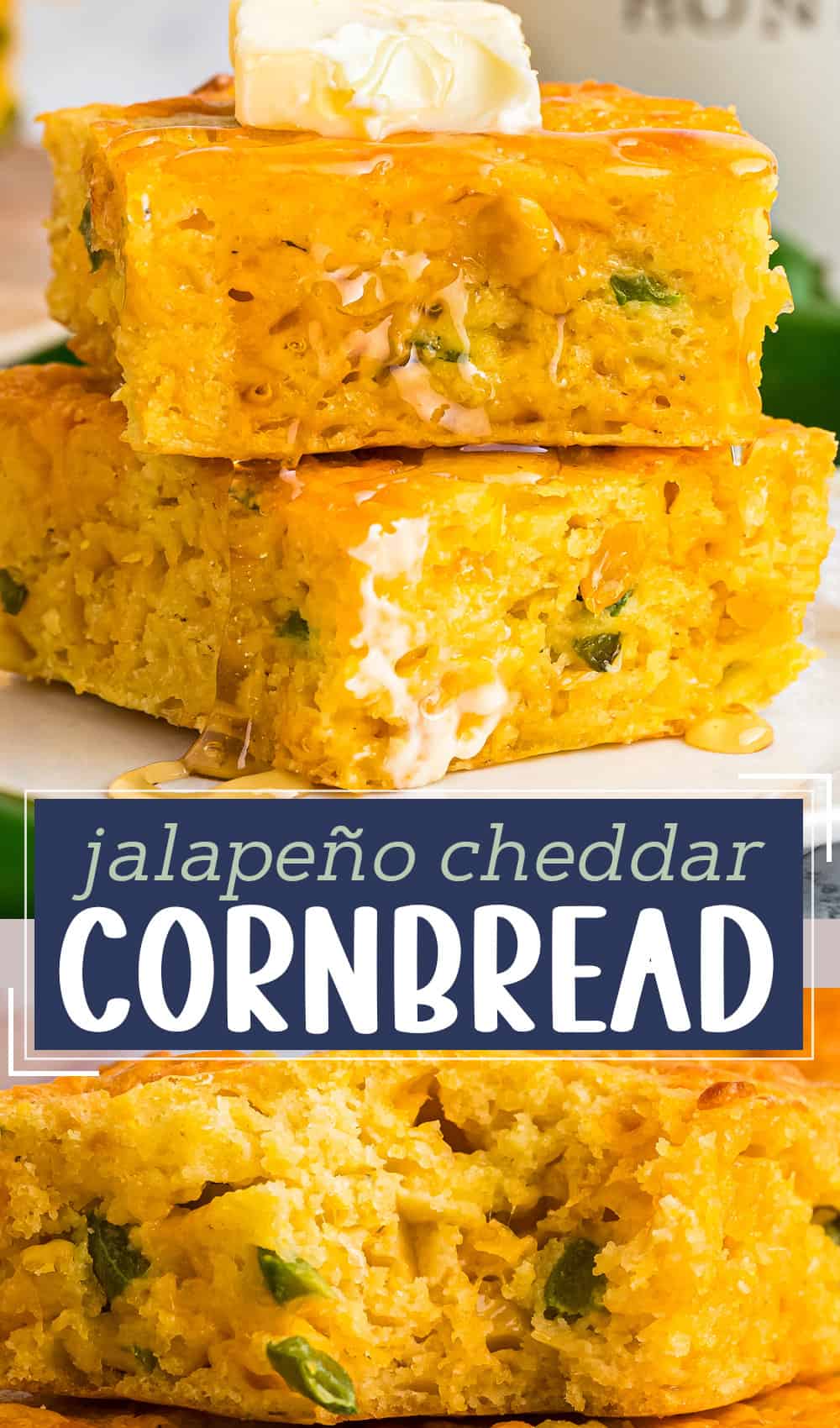 Jalapeño Cheddar Cornbread - The Chunky Chef