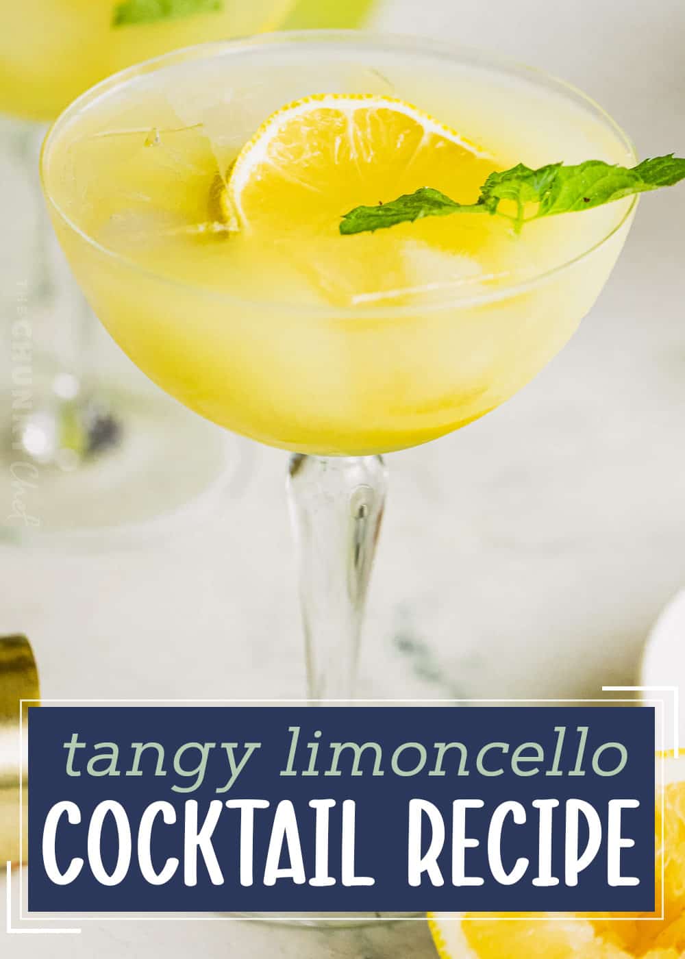 Tangy Limoncello Cocktail Recipe - The Chunky Chef