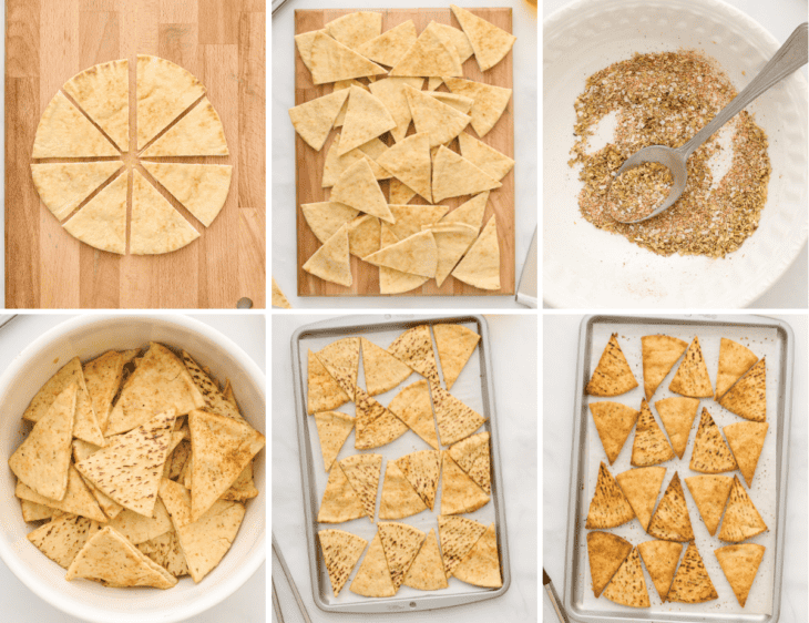Homemade Baked Pita Chips - The Chunky Chef