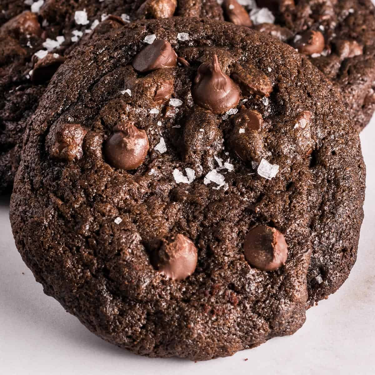 Double Chocolate Chip Cookies Double Chocolate Cookie Recipe