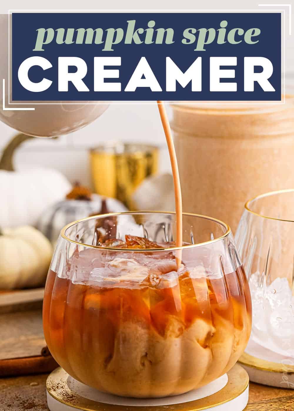 Homemade Pumpkin Spice Creamer - The Chunky Chef