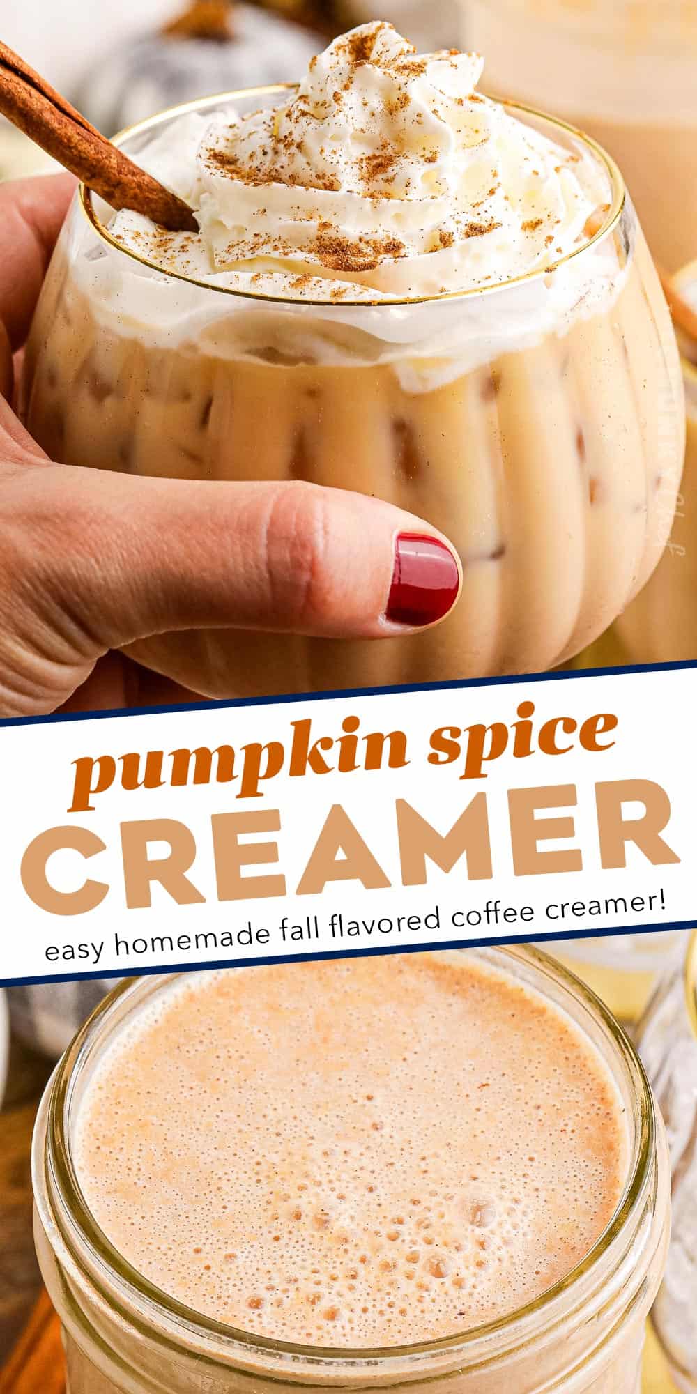 Homemade Pumpkin Spice Creamer - The Chunky Chef