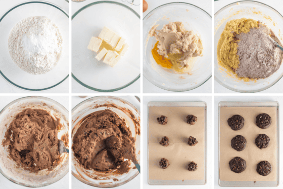 Double Chocolate Chip Cookies - The Chunky Chef