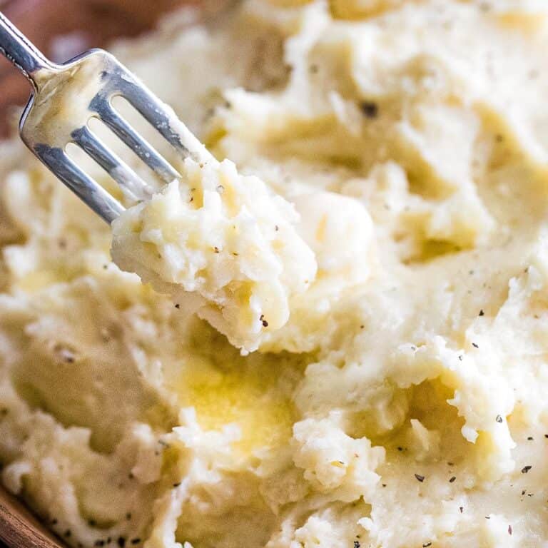 Cream Cheese Mashed Potatoes - The Chunky Chef