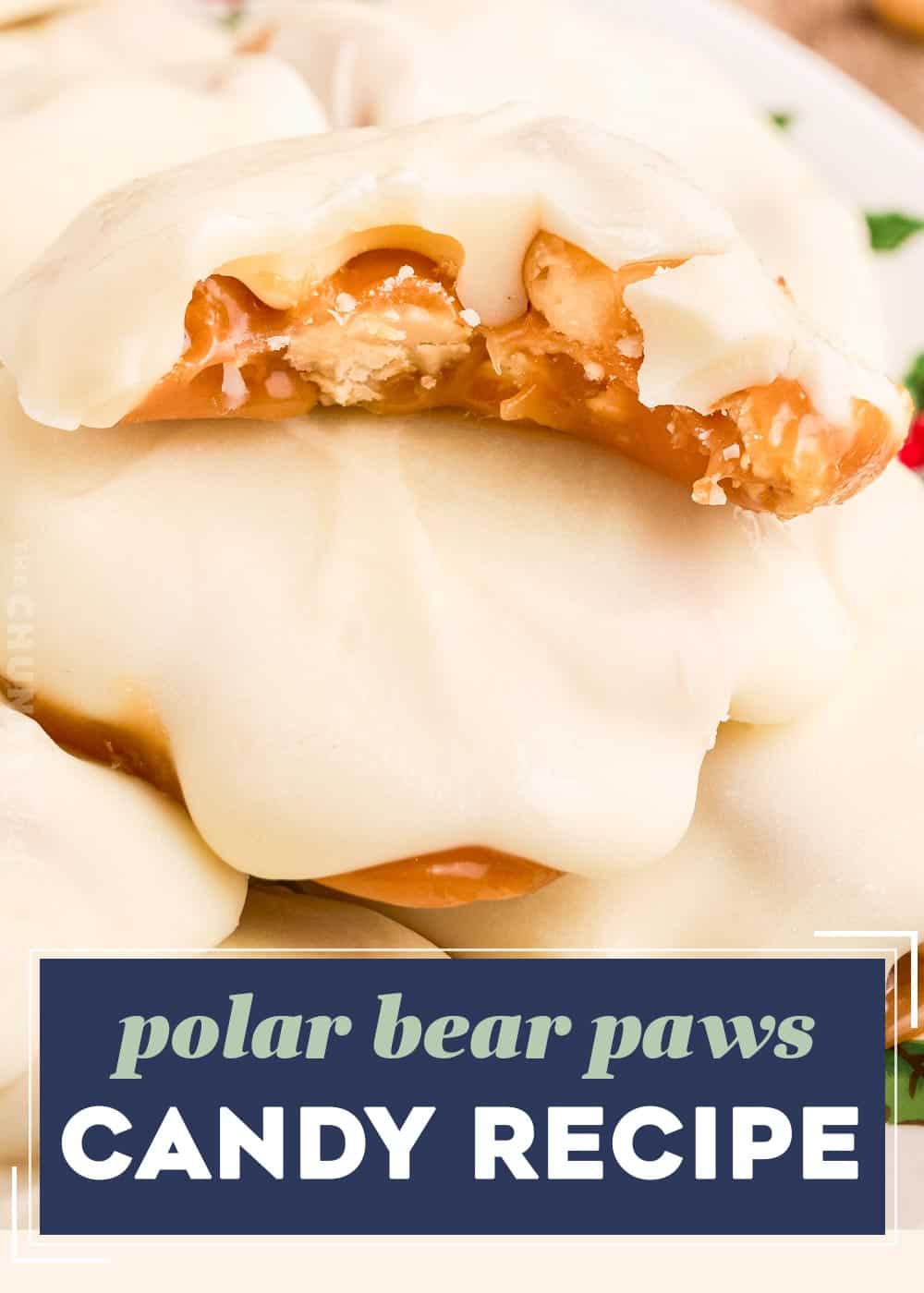 Polar Bear Paws Candy Recipe - The Chunky Chef