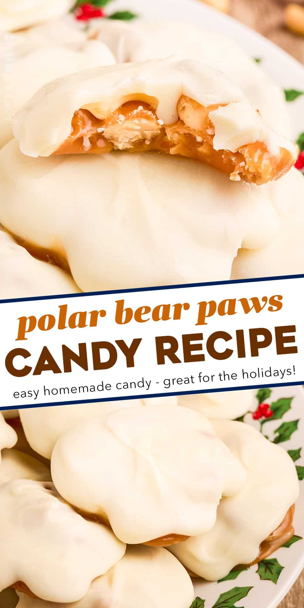 Polar Bear Paws Candy Recipe - The Chunky Chef