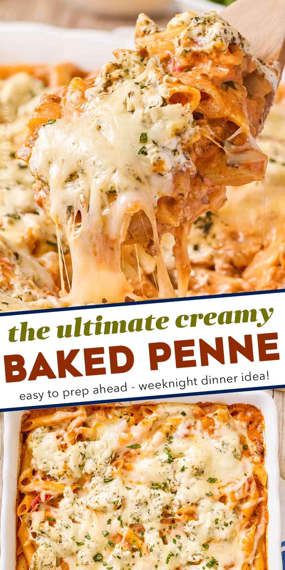 The Ultimate Creamy Baked Penne - The Chunky Chef