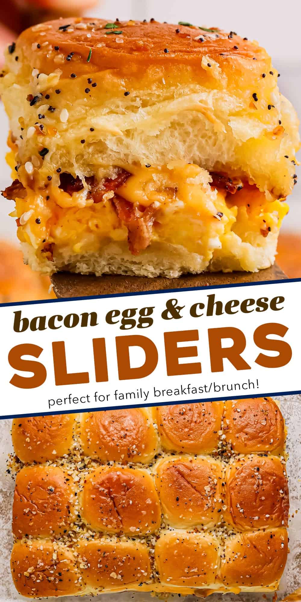 Bacon Egg and Cheese Breakfast Sliders - The Chunky Chef