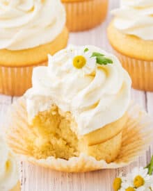 Chamomile Cupcakes with Honey Buttercream - The Chunky Chef