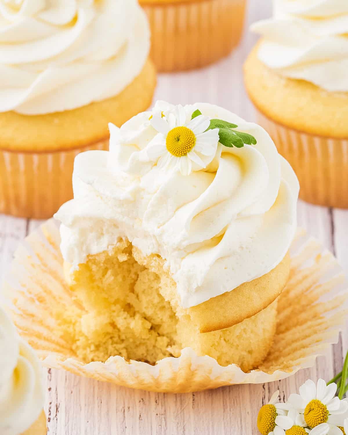 Chamomile Cupcakes with Honey Buttercream - The Chunky Chef