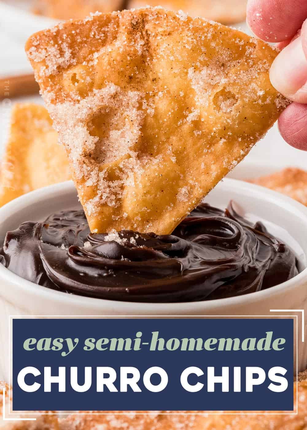 Easy Churro Chips - The Chunky Chef