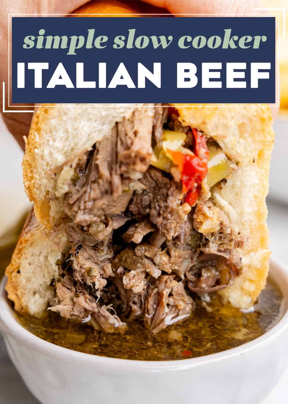 Slow Cooker Italian Beef - The Chunky Chef