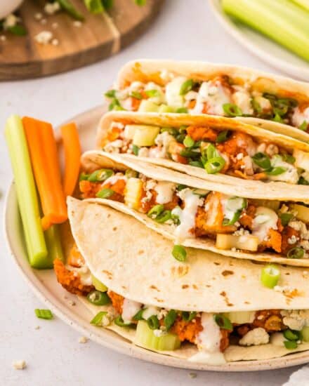 Buffalo Chicken Tacos - The Chunky Chef
