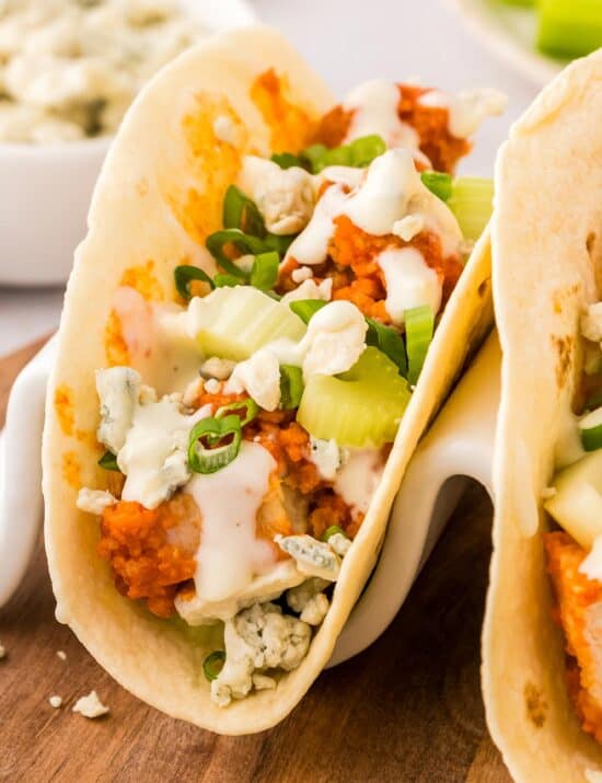 Buffalo Chicken Tacos - The Chunky Chef