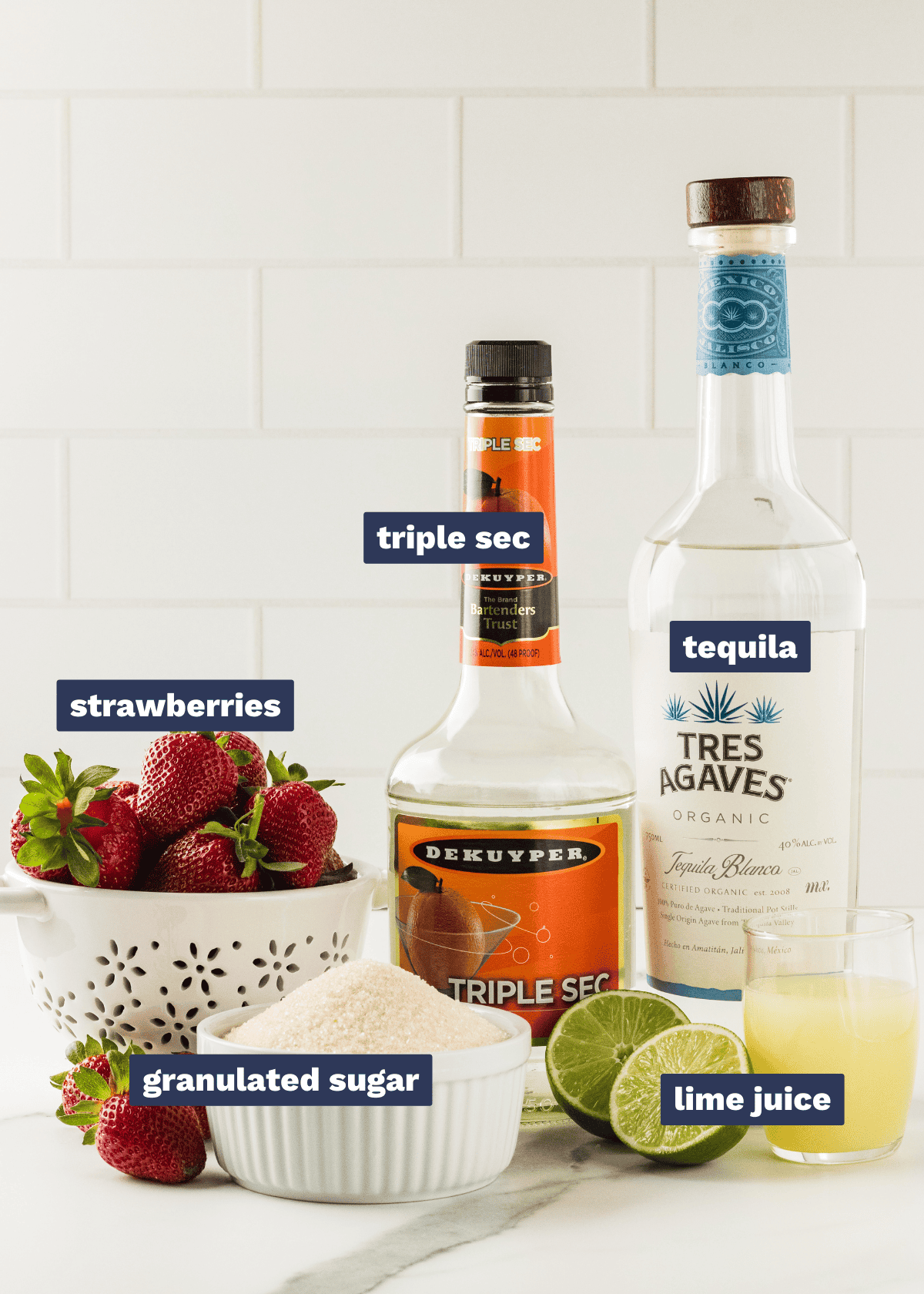 Strawberry Margaritas - The Chunky Chef