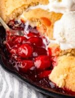Simple Cherry Cobbler - The Chunky Chef