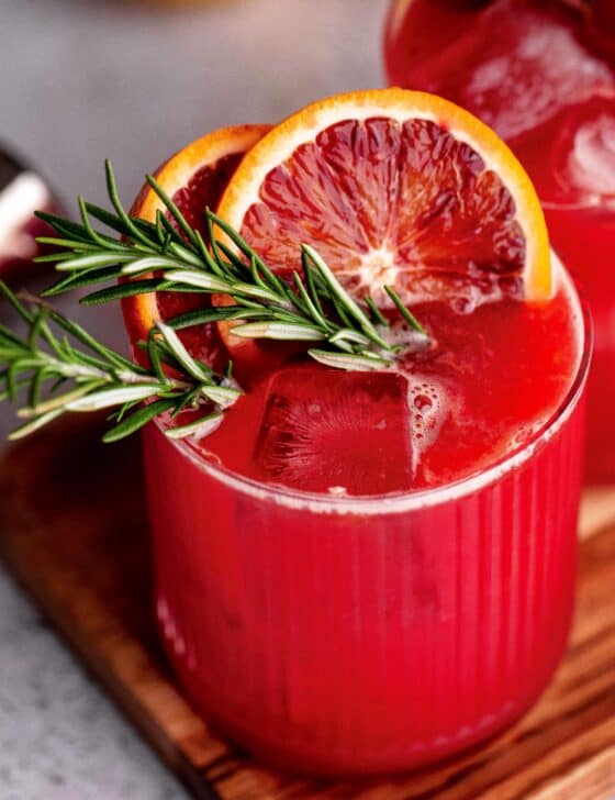 Blood Orange Whiskey Cocktail Recipe - The Chunky Chef