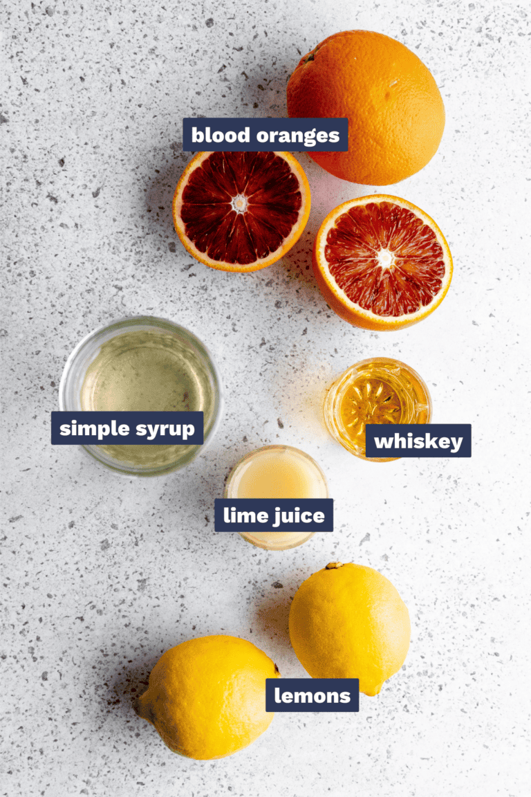 Blood Orange Whiskey Cocktail Recipe - The Chunky Chef