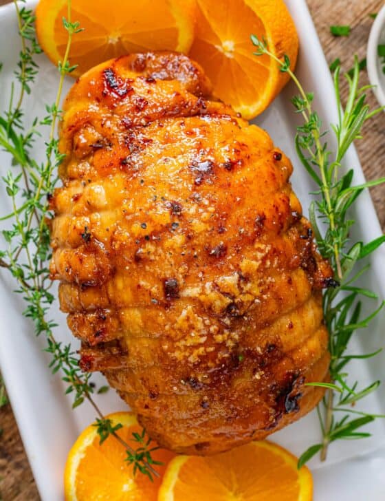 Copycat Honey Baked Turkey Breast - The Chunky Chef