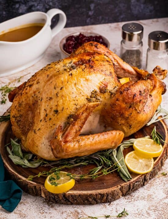 Garlic and Herb Roasted Turkey - The Chunky Chef
