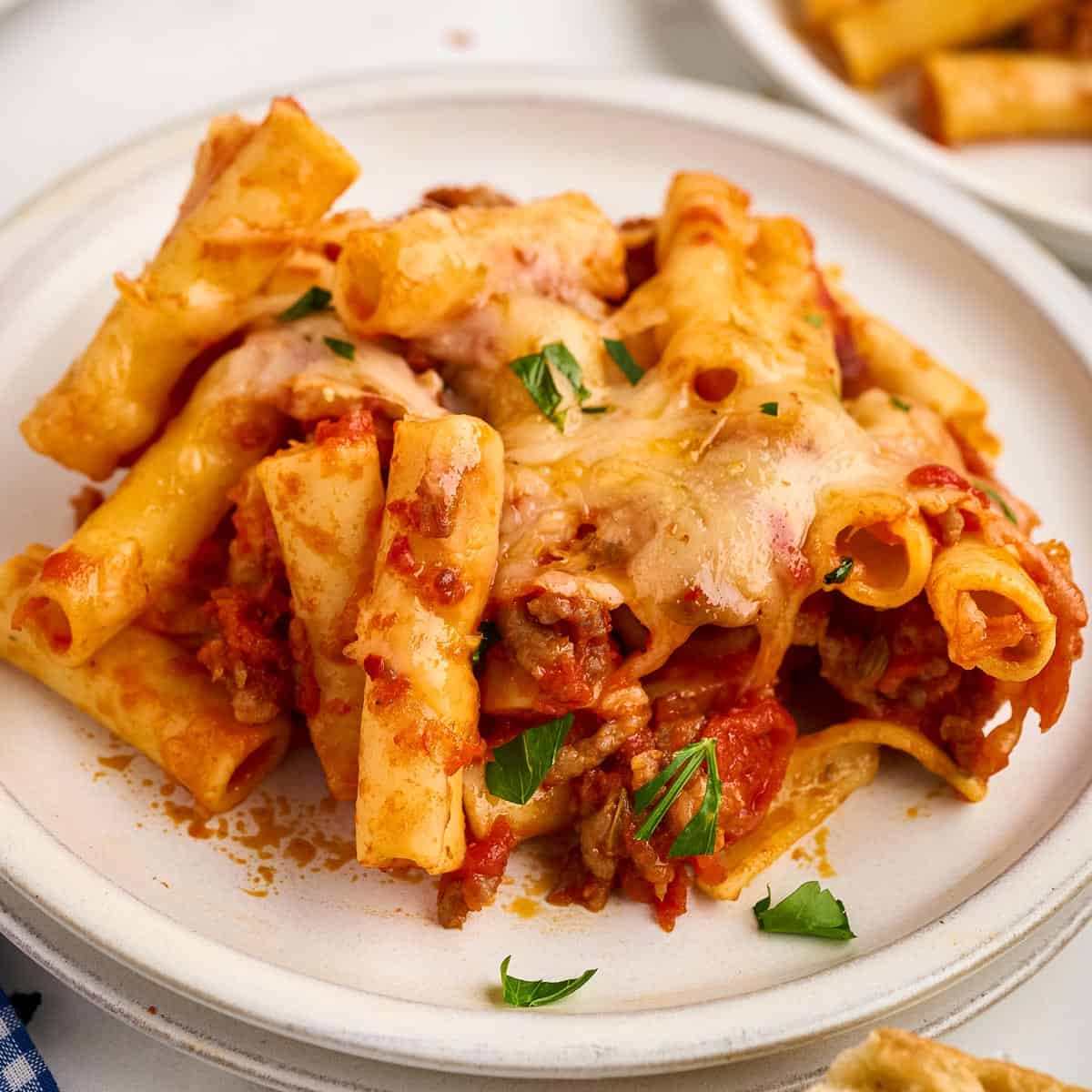 Italian Sausage Baked Ziti