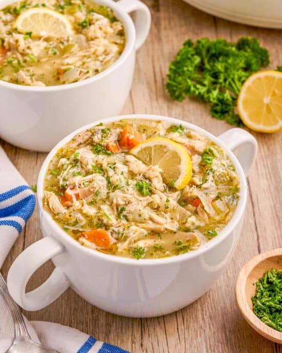 Hearty Chicken and Stars Soup - The Chunky Chef