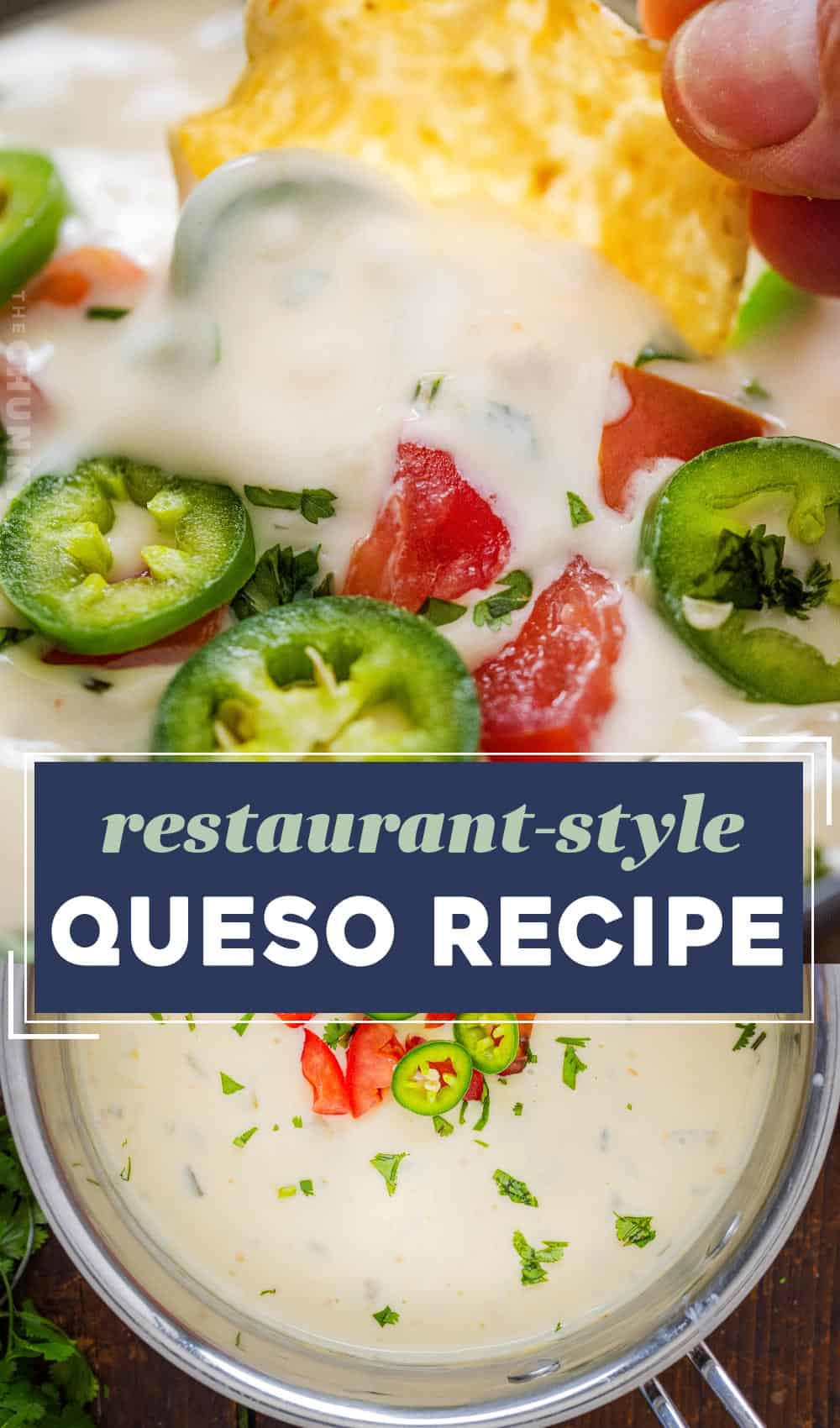 Easy Restaurant-Style White Queso - The Chunky Chef